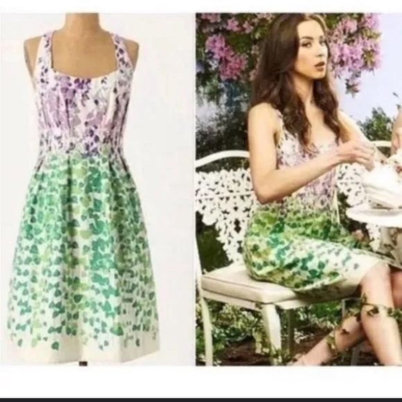 Anthropologie | Dresses | Worn On Tv Pretty Little Liars Anthropologie Vintage Green Ivy ...